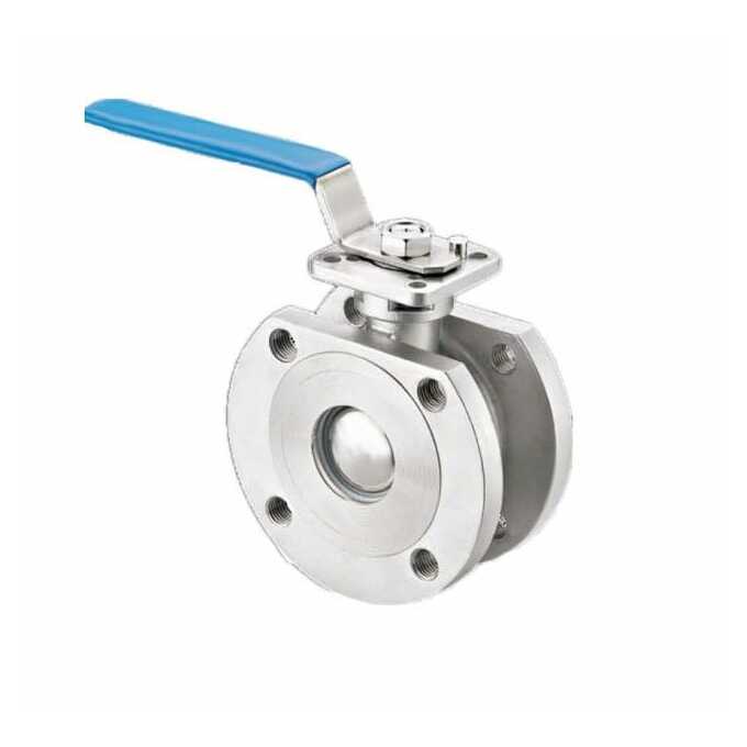 Zawór kulowy kołnierzowy DN 100 z dźwignią nierdzewny - martechpneumatyka.pl
