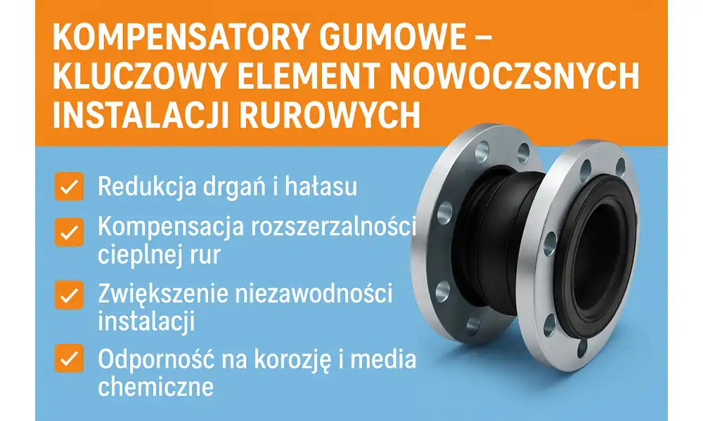 Kompensatory gumowe – zalety, zastosowanie, oferta